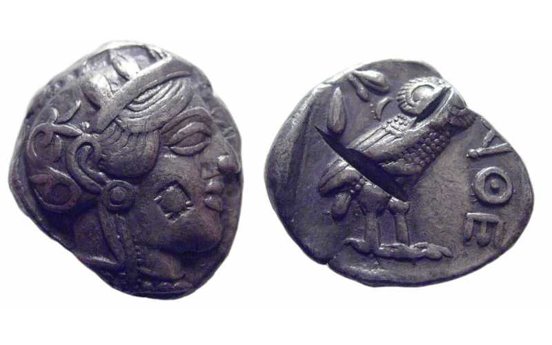 Athens Old-Style "Owl" Tetradrachm, 449-413 BC, VF | Ancient Coin Traders